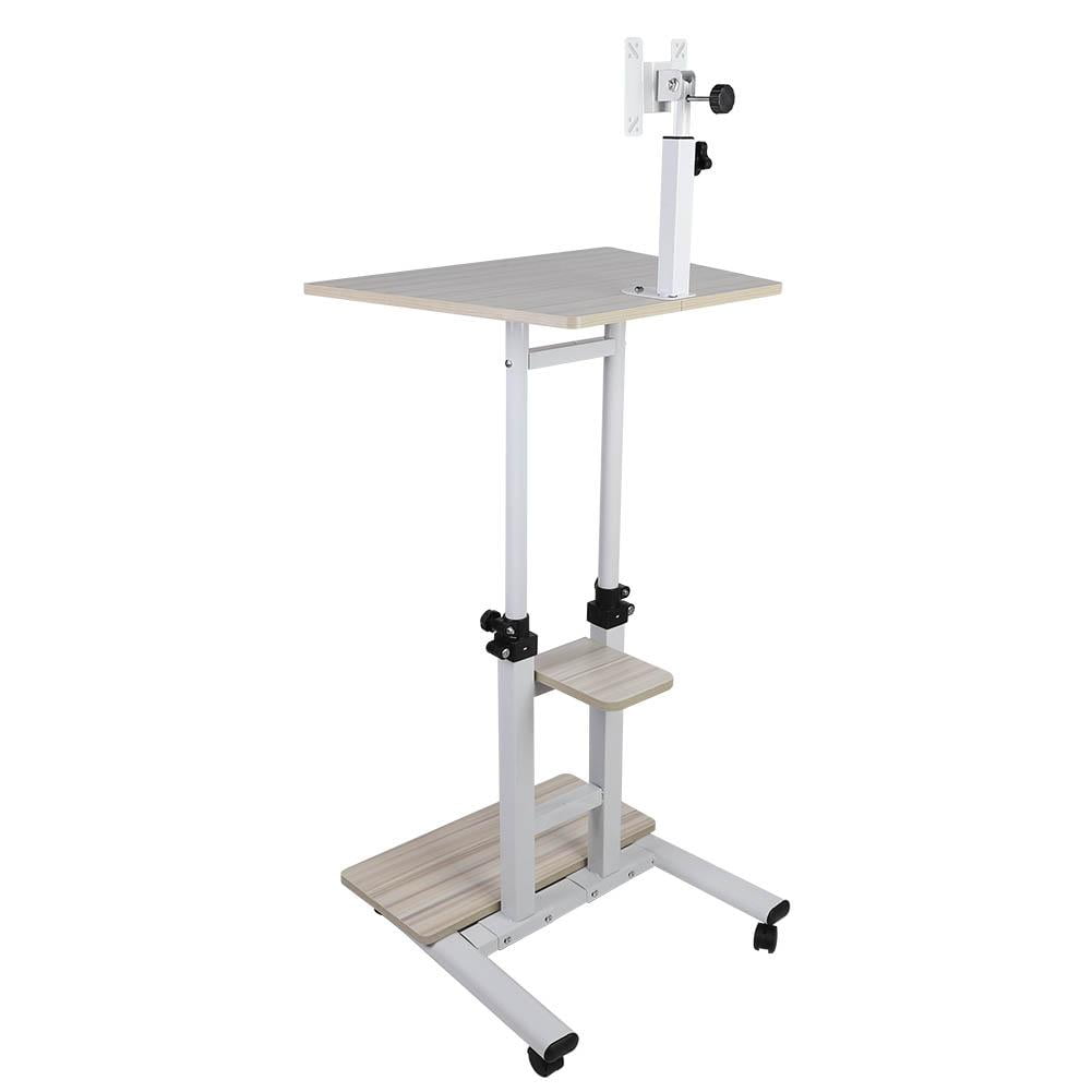 Tebru Stand Up Laptop Desk, Adjustable Height Stand Up Hanging Laptop ...