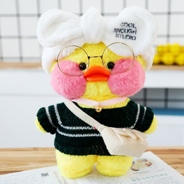 11.8" Cute Plushie Lalafanfan Mini Yellow Ducks Cute Doll Soft Toys ...