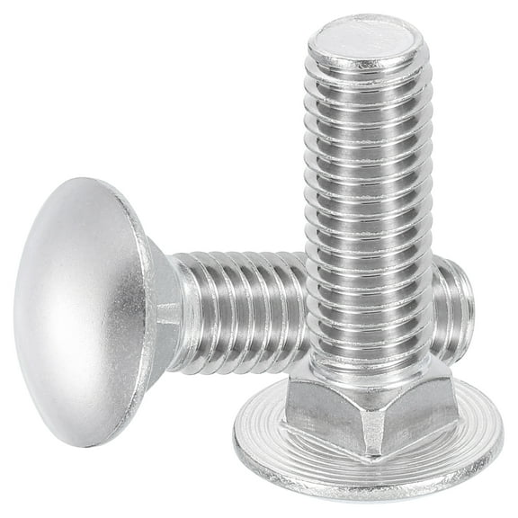 Pieces) 3/4-10x2-1/2 Grade 8 Round Head Square Neck Full Thread ...