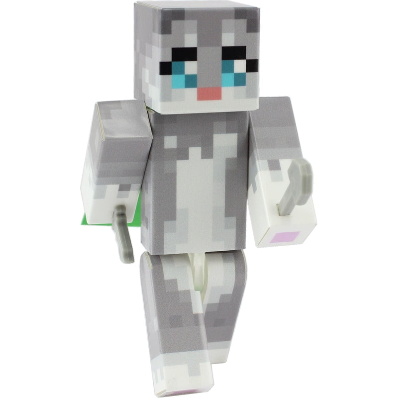 Gray Cat Action Figure Toy, 4 Inch Custom Series Figurines by EnderToys ...