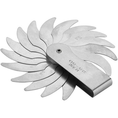 Radius Taper Gauge Stainless Steel Concave and Convex Measuring Tool ...
