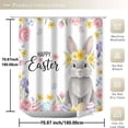 Easter Bunny Easter Eggs Shower Curtain Floor Mat 4-piece Set - Home ...