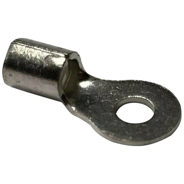 (100) Non-Insulated 8 AWG Gauge Ring Connector #10 Stud Electrical Wire Terminal - USA - Walmart.com