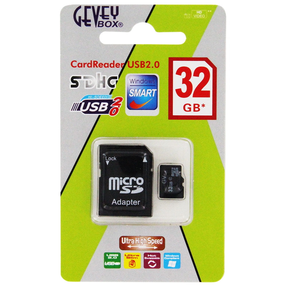 32GB microSD 10 micro SD SDHC Flash Card + Adapter | Walmart Canada