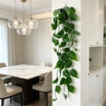 1PC PE Lifelike Artificial Fern Bendable Wire Stem Sun Rain Resistant ...
