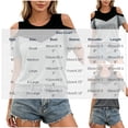 CHUMUD Womens Summer Tops Color Block Cold Shoulder Short Sleeve T ...