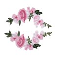 1 Pair Flower Fabric Applique Sewing Embroidery Patches Flower ...
