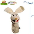 Living Puppets: Fred The Rabbit - 17" Cream Plush Hand Puppet, Handmade ...