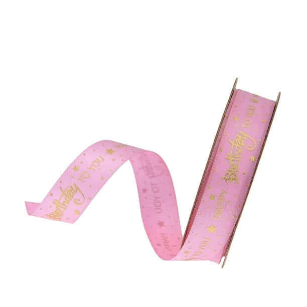 Happy Birthday Ribbons DIY Gift Wrapping Sewing Glitter Ribbons Happy ...