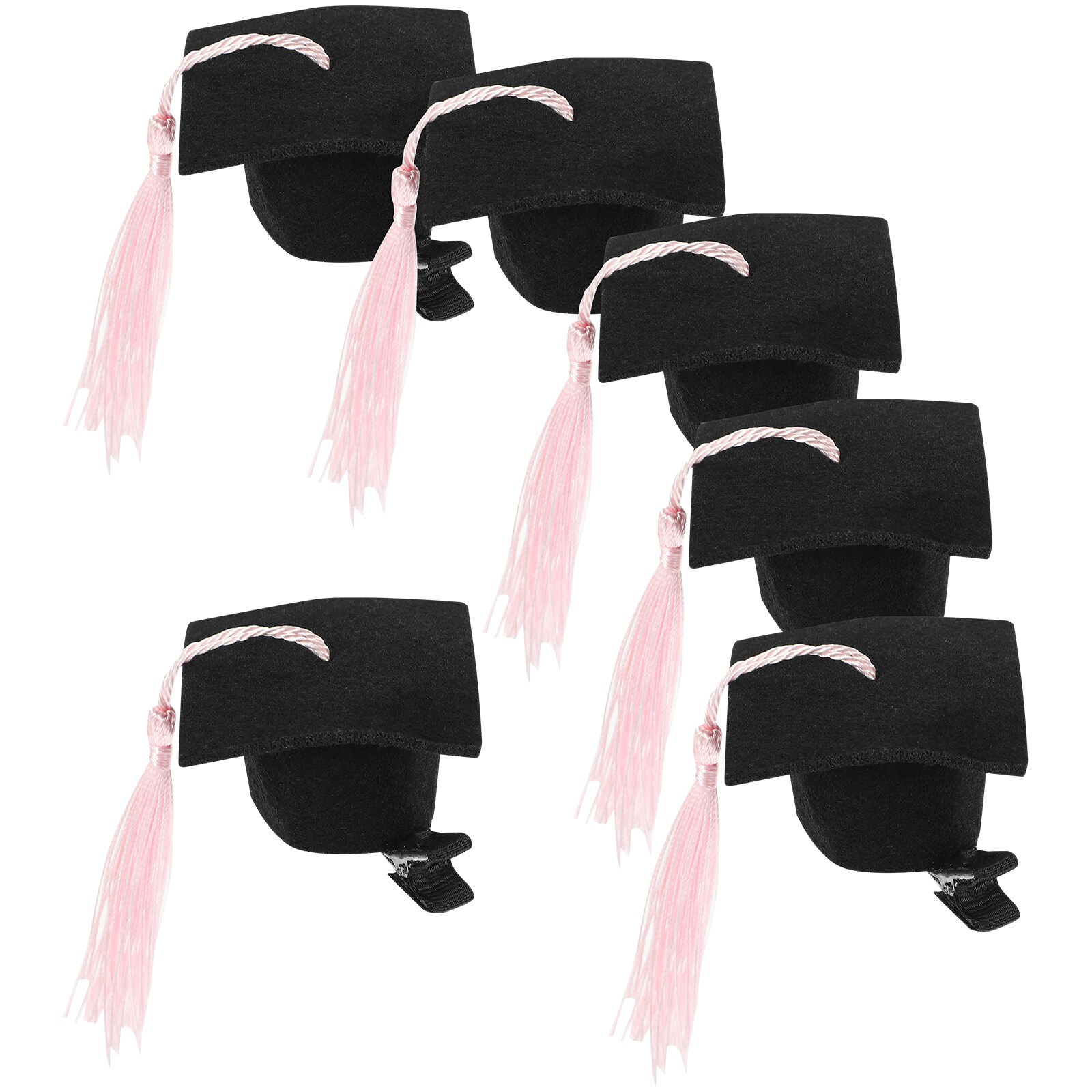 6pcs Graduation Hat Tassel Hair Clip Doctoral Cap Hair Clip Graduation ...