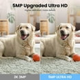 5MP UHD Pet Camera with Phone app, 5Ghz&2.4Ghz Dual Wi-Fi Security ...