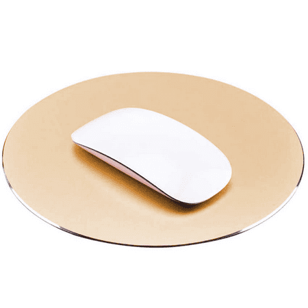 Metal Aluminum Mouse Pad, Office Thin Hard Mouse Mat Leather Surface ...