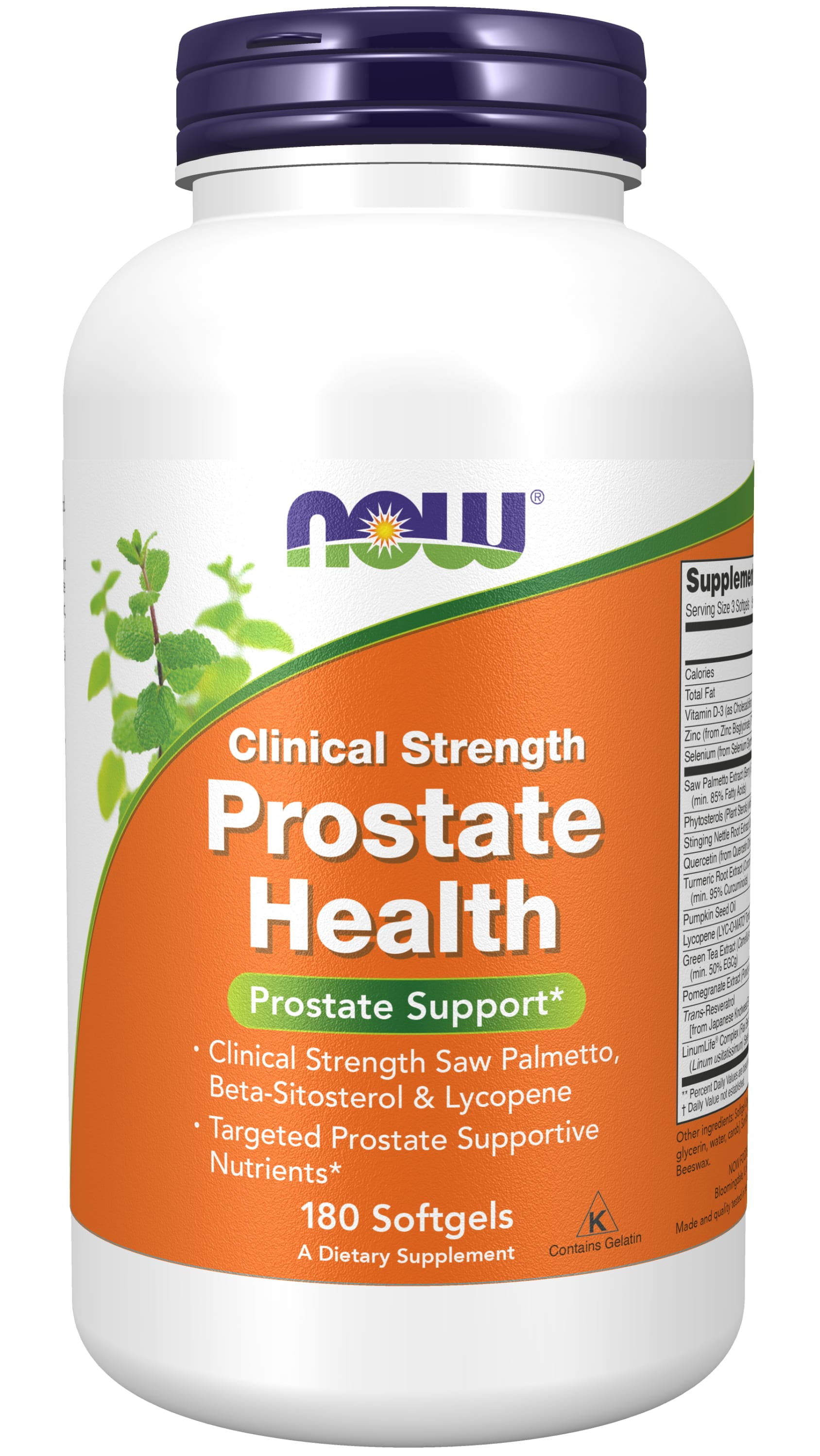 NOW Supplements, Prostate Health, Clinical Strength Saw Palmetto, Beta ...