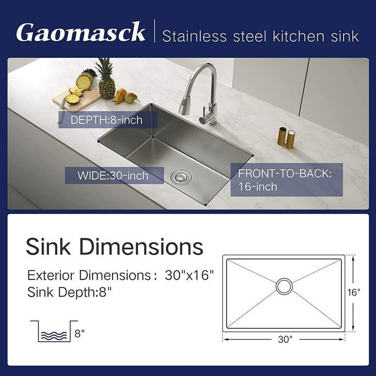 Modern Kitchen Sink Dimensions