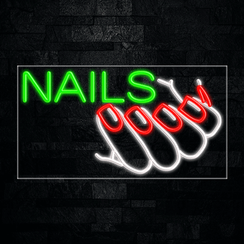 Nails LED Neon Sign 33"L x 18"H #31753 - Walmart.com