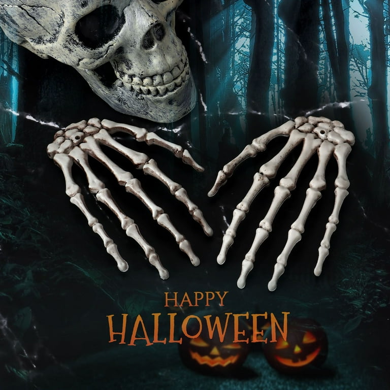 6 Pcs Halloween Prop Stage Hands Rubber Fake Hands Spooky Realistic ...