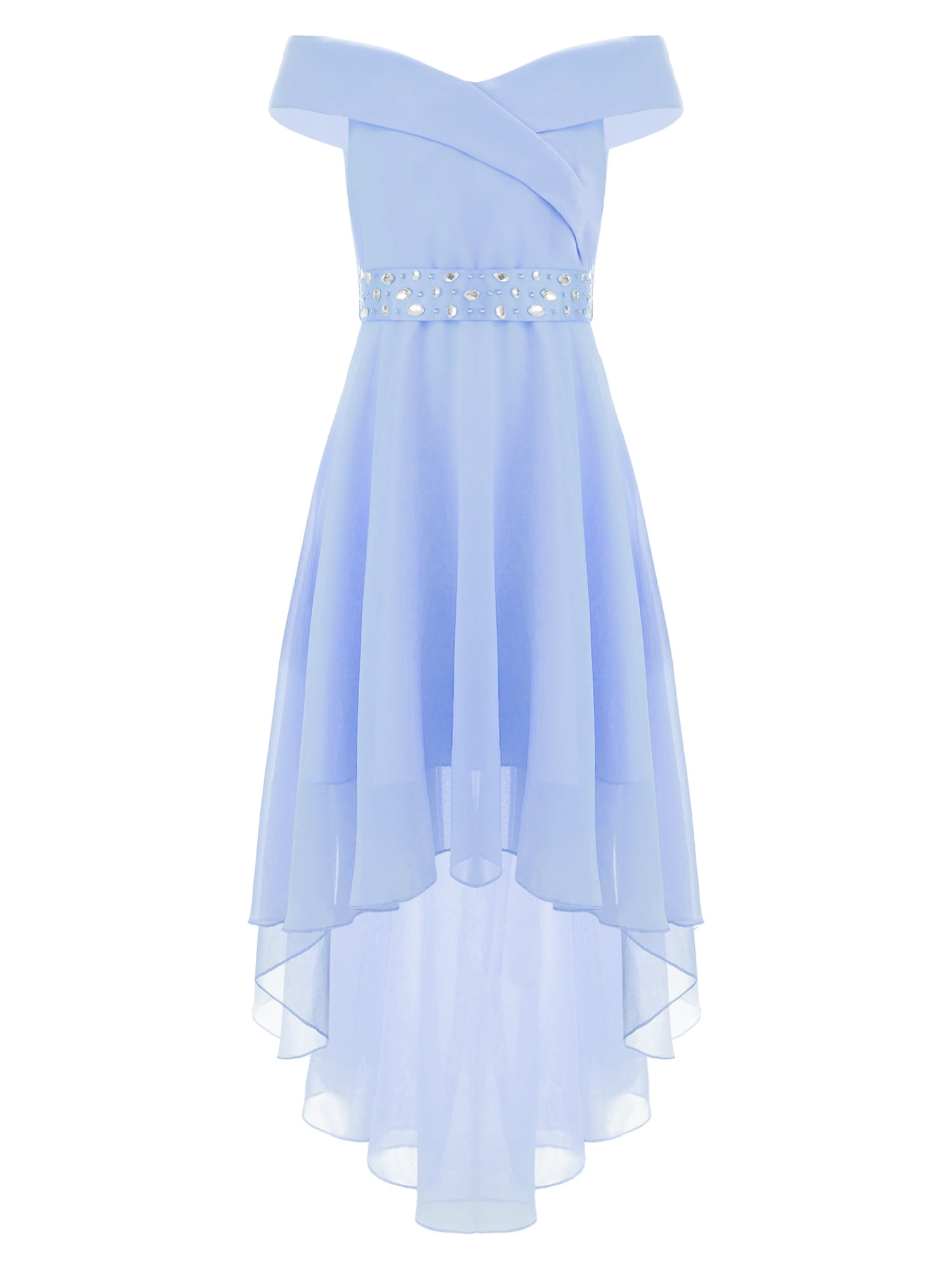 CHICTRY Juniors Big Girls Off-the-Shoulder Proms Cocktail Evening Ball ...