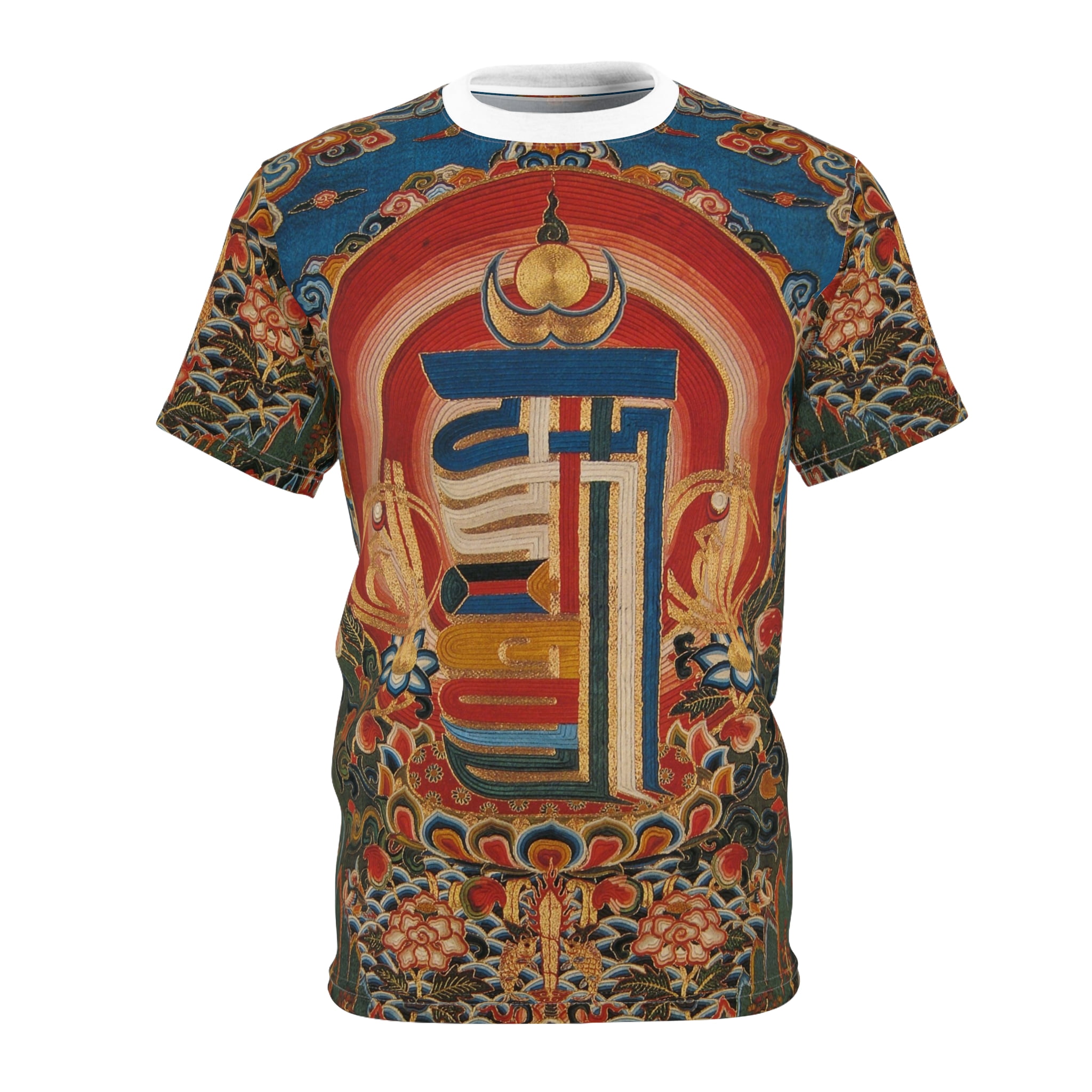 Kalachakra Mantra Monogram Thangka Buddha Buddhist Mandala Tee Shirt ...