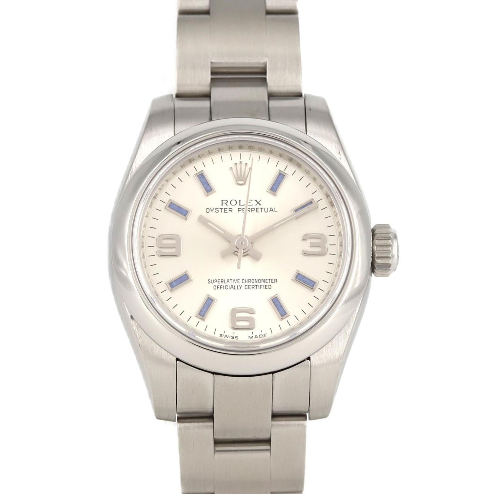 Pre-Owned Rolex Oyster Perpetual 176200 SS Wristwatch Automatic M ...