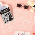 6 Pcs Couple Heart Stencils for Card Making, Scrapbooking & Home Decor ...