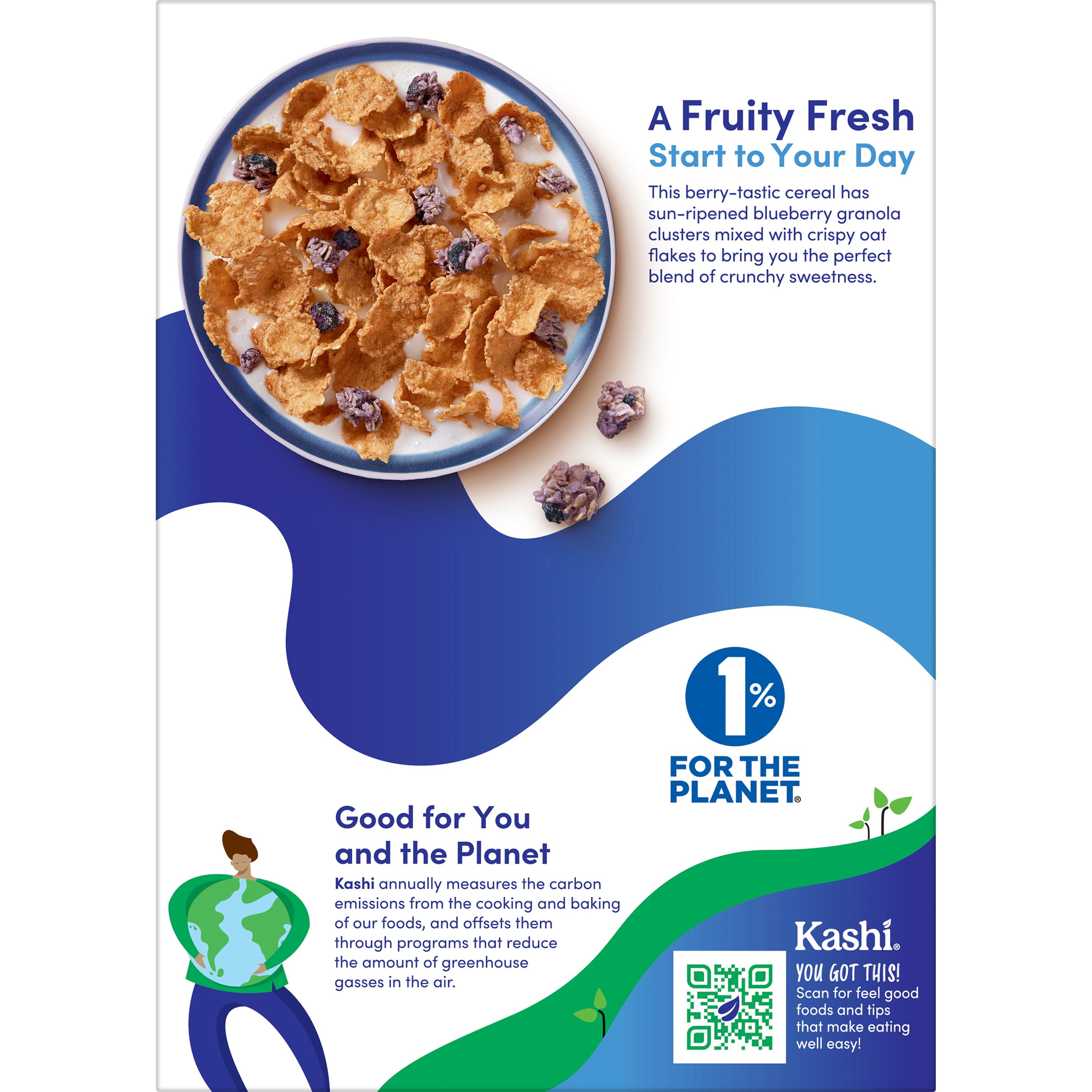 Kashi Breakfast Cereal, Blueberry Clusters, 13.4 oz