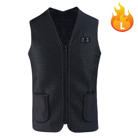 Heating Vest Warmer 3 Speeds Adjustable Temperature 7 Heating Zones USB ...