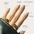 Glamnetic Press-On Nails, Honey Bun, 30ct, Velvet Nude Almond Nails ...