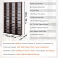 Media Storage Cabinet with 8 Adjustable Shelves, 16 Compartments for ...