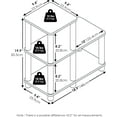 TURN-N-TUBE Storage Shelves, 2-Tier Ladder Shape Book Shelf with Open ...