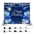 7x5ft,Happy Birthday Backdrop,Blue Photography Background for Girls ...