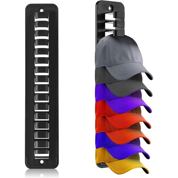 3 Count Hat Rack for Wall Display Stand Storage Cap Man - Walmart.com