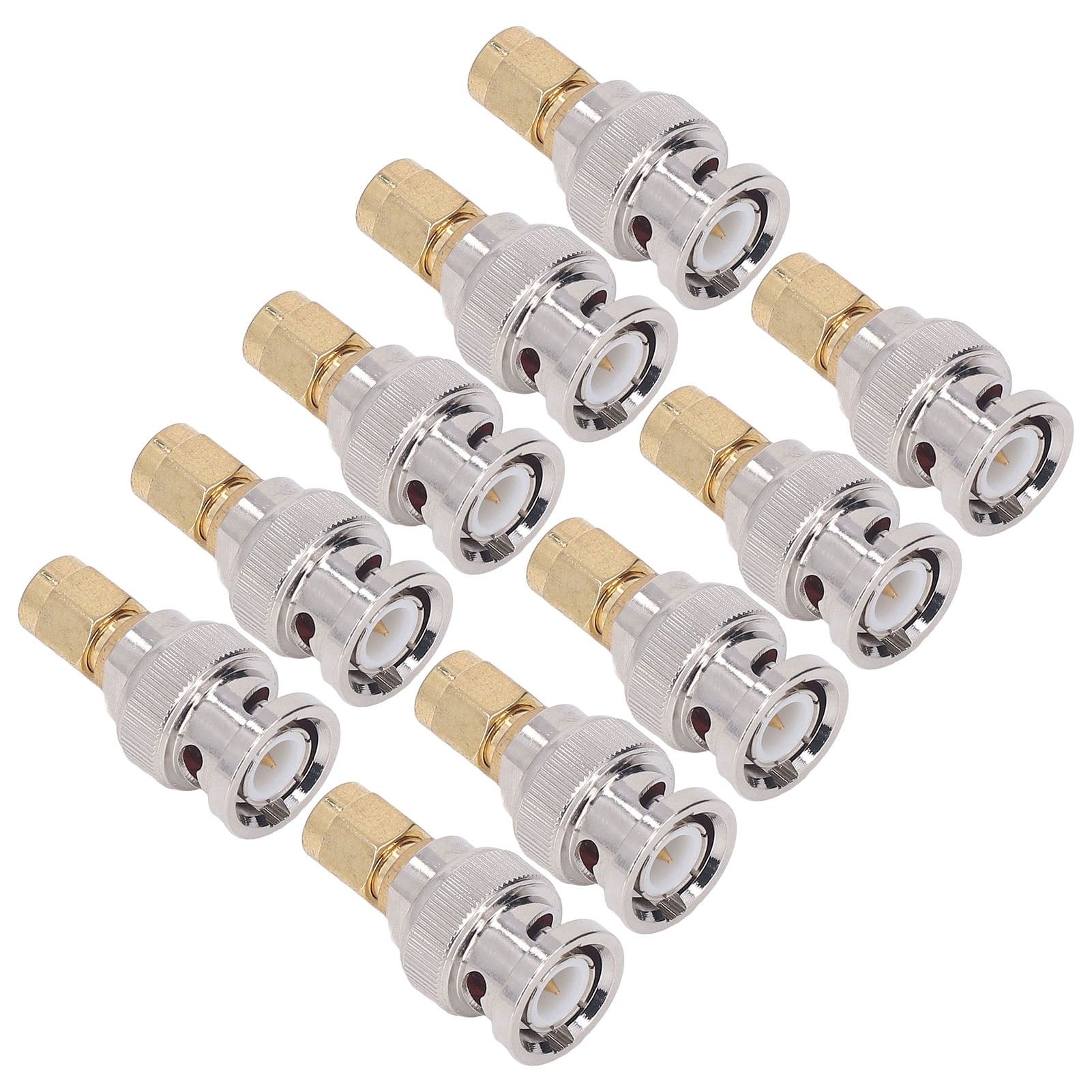 Conector SMA macho a BNC macho, 10 piezas SMA macho a SM Ato BNC macho adaptador conector de ...