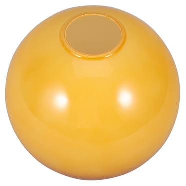 GoldSwift Clear Frosted Round Sphere Glass Lamp Shade Replacement Globe ...