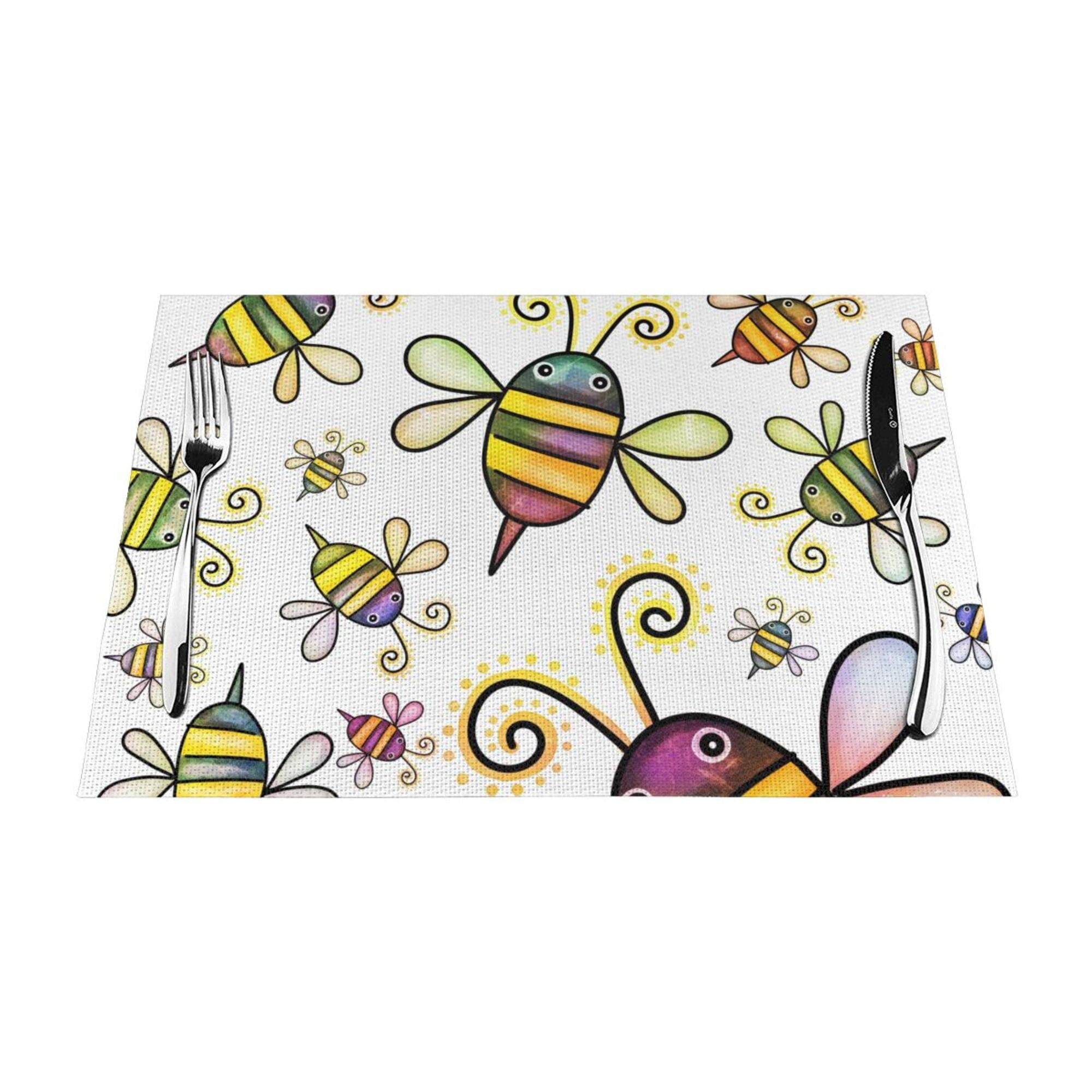 YFYANG Washable Heat-Resistant Placemats, 70% PVC/30% Polyester ...