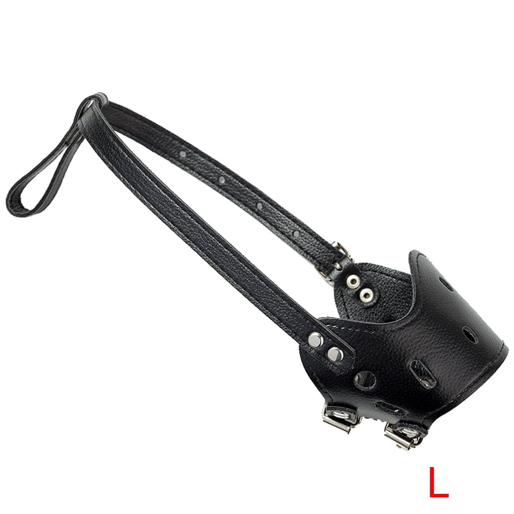 fashionhome Fashion Soft PU Leather Adjustable Pet Prevention Bite ...