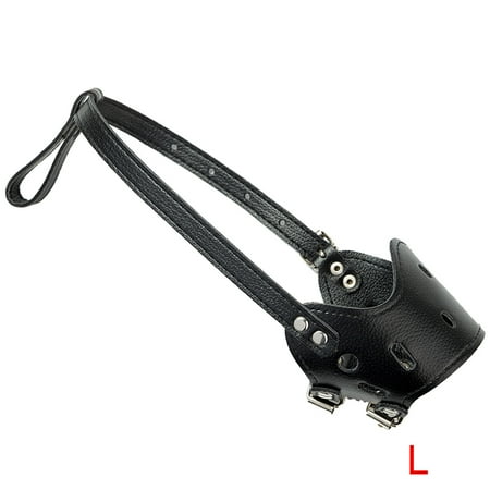 fashionhome Fashion Soft PU Leather Adjustable Pet Prevention Bite ...