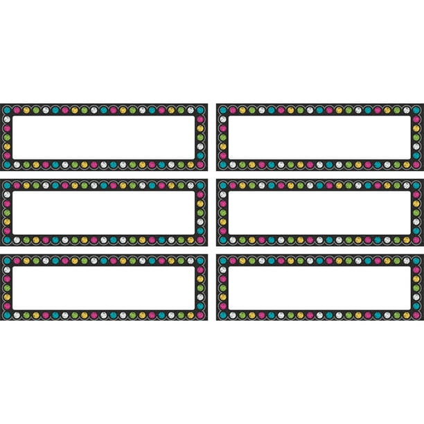 Chalkboard Brights Labels Magnetic Accents, Pack of 20 | Bundle of 10 ...