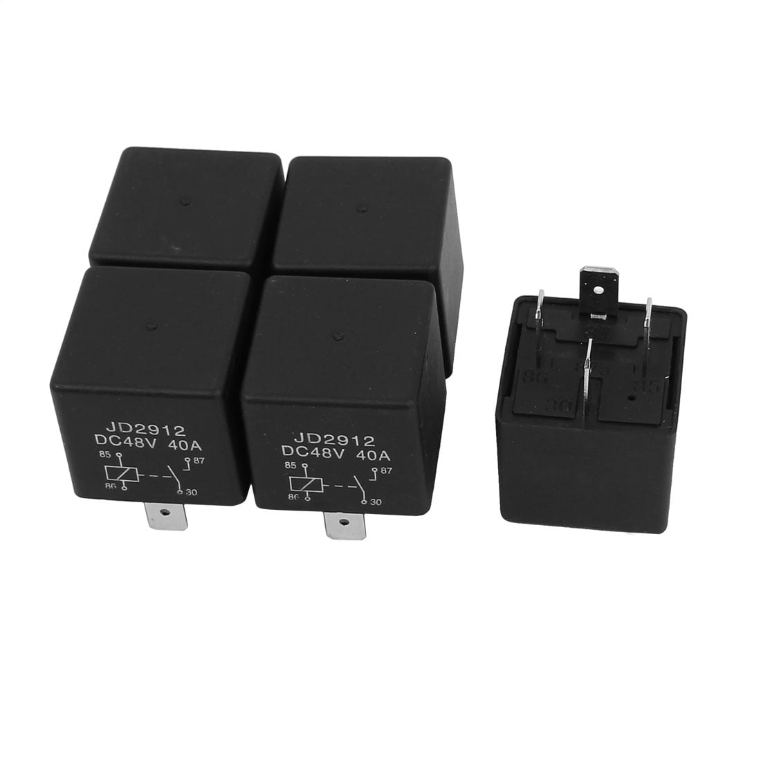 JD2912 DC 48V 40A 4 Pins SPST Vehicle Car Security Power Relay 5pcs ...