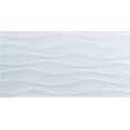 MSI Dymo Wavy White Glossy 12 in. x 24 in. Glazed Ceramic Wall Tile (16 ...