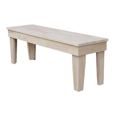 Haussmann® Wood Natural Edge Bench 48 in x 18 x 18 in H KD Walnut Oil ...