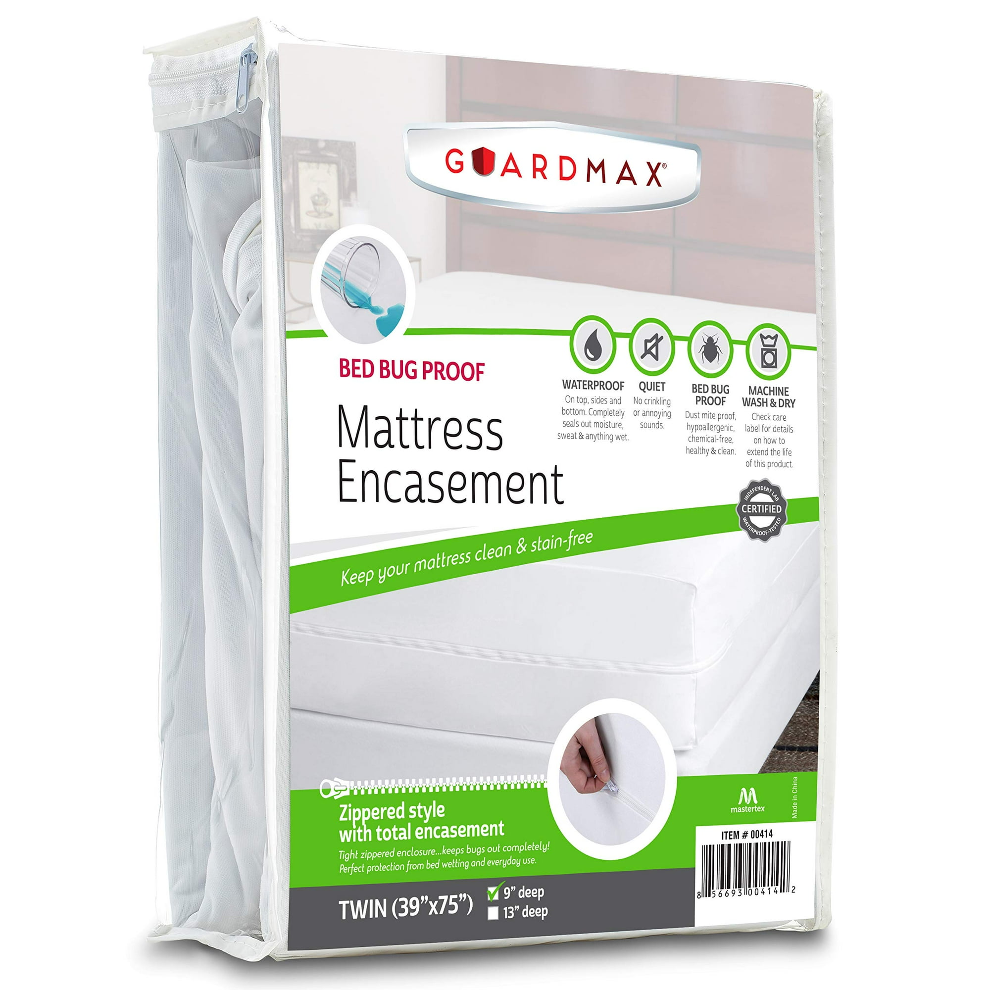 Click here for Guardmax Zippered Mattress Encasement - Twin Size... prices