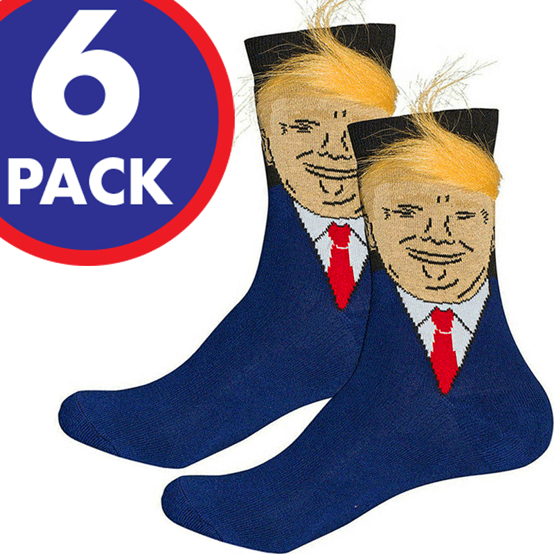 Creatov - Donald Trump Socks With Hair- Trump Socks Including Comb For ...