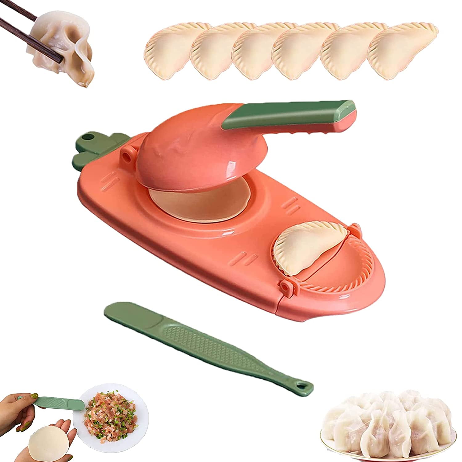 2 In 1 Dumpling Maker ,2023 New Kitchen DIY Dumpling Maker Manual ...