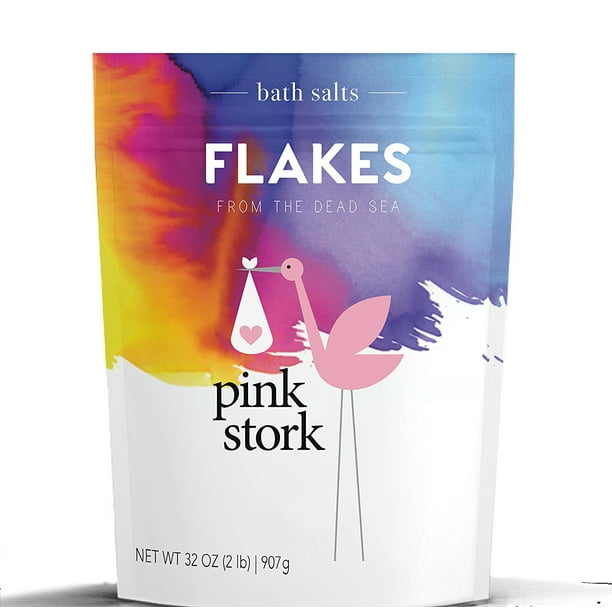 Pink Stork Flakes: Organic Magnesium Bath Flakes (32 oz) - Walmart.com