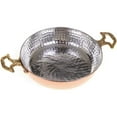 Hammered Copper Food Safe Egg Omelet Pan Sahan, Copper Round Chef Pan ...
