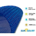 Sun2Solar Square1600 Series Blue Solar Pool Cover for Swimming Pools, 8 ...