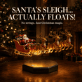 Floating Santa Sleigh with 4 Reindeer – Levitating Christmas Scene with ...
