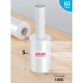 4 pack stretch film, 5-inch 1000 feet mini industrial strength, can ...