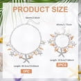 1 Set Alloy Bib Necklaces & Charm Bracelets Sets Platinum 195mm ...