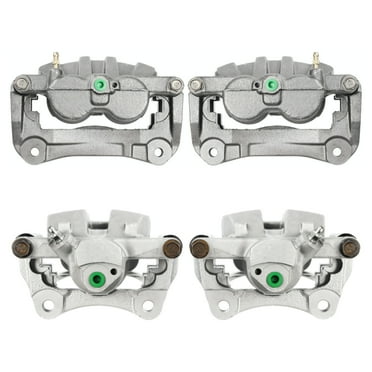 AutoShack Front and Rear Brake Calipers Set of 4 Assembly with Bracket ...